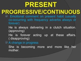 Tense and aspect -clt framework | PPT