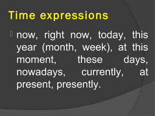 Tense and aspect -clt framework | PPT