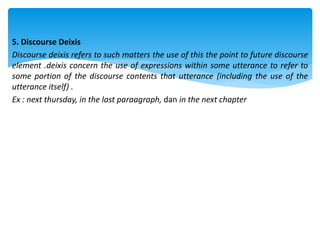 Tense and deixis | PPTX