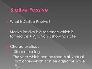 Tense and passive voice | PPTX