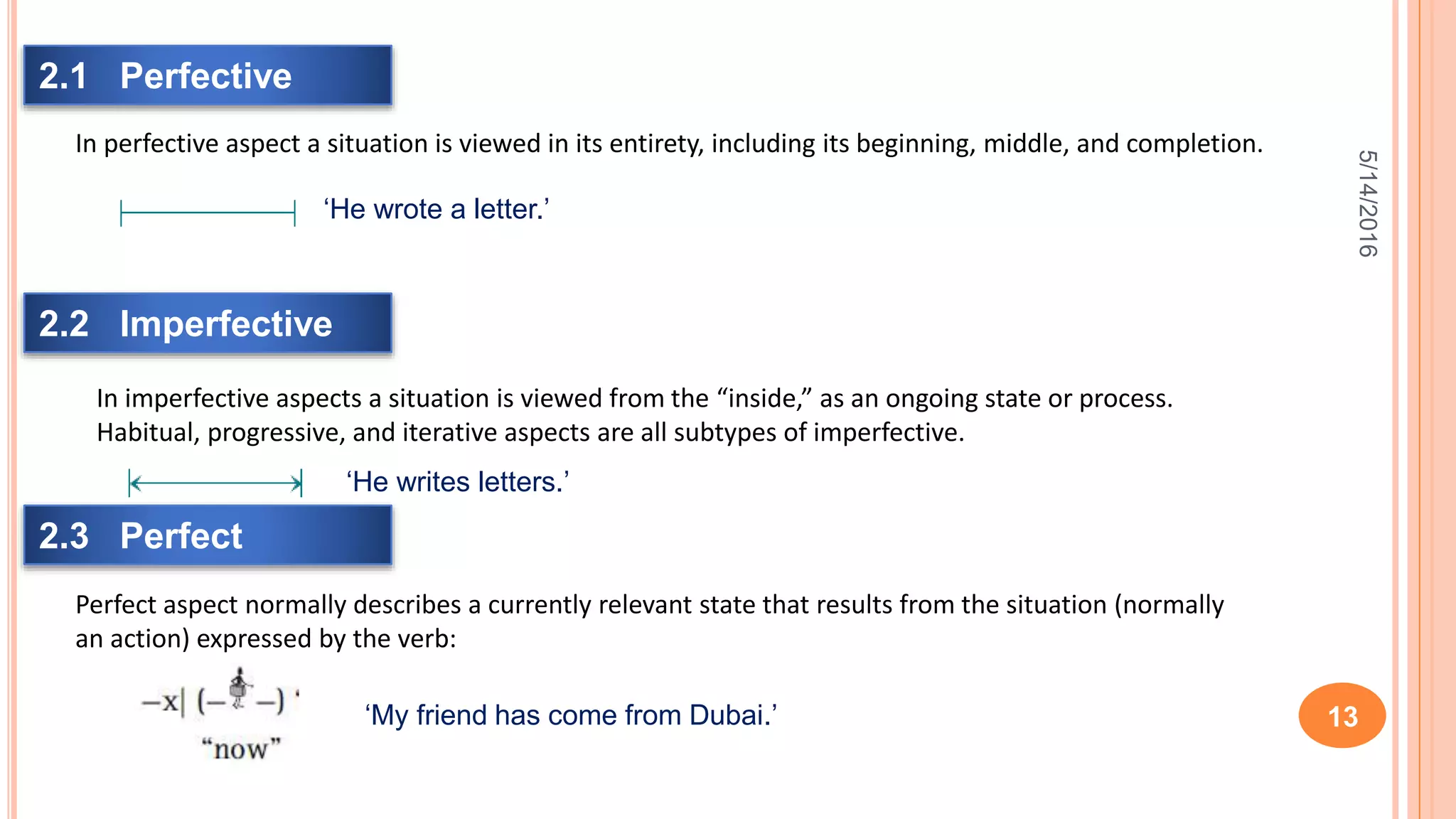 Tense, aspect, mood and evidentiality | PPTX