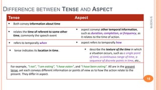 Tense, aspect, mood and evidentiality | PPTX