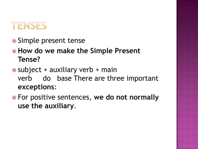 Tense & aspect system by mehwish ali khan | PPT