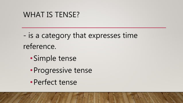 Tense consistency | PPTX