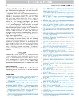 Tens en mujer con disfonia | PDF