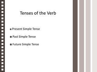 Tenses of the verb | PPT