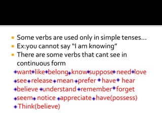 Tenses | PPT