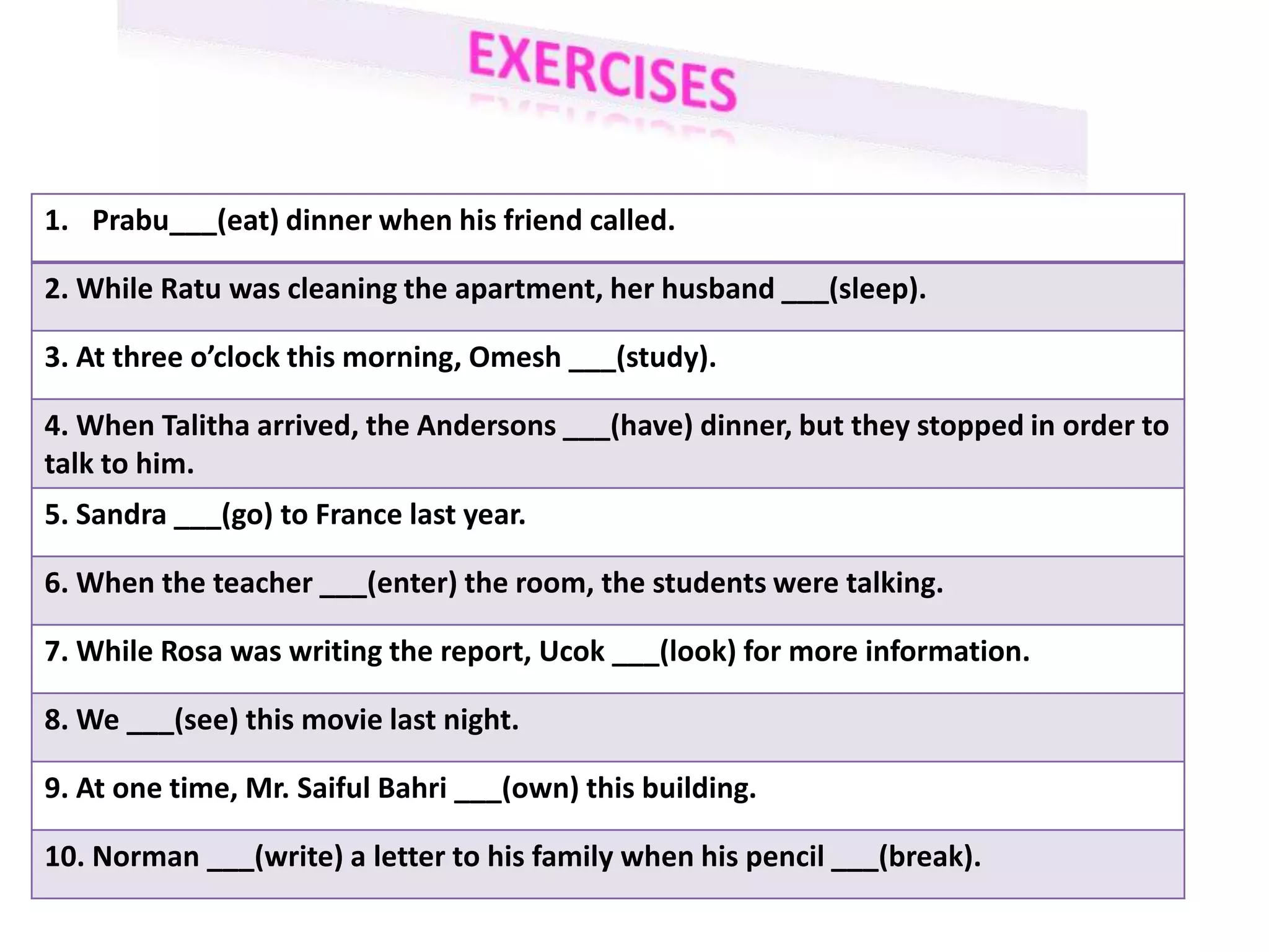 Tenses (Learning Materials for Indonesian Students Who Learn English ...