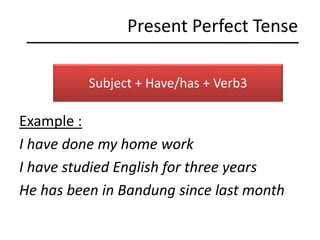 Tenses | PPTX