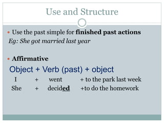 Present, Past and Future Forms | PPTX
