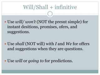 Present, Past and Future Forms | PPTX