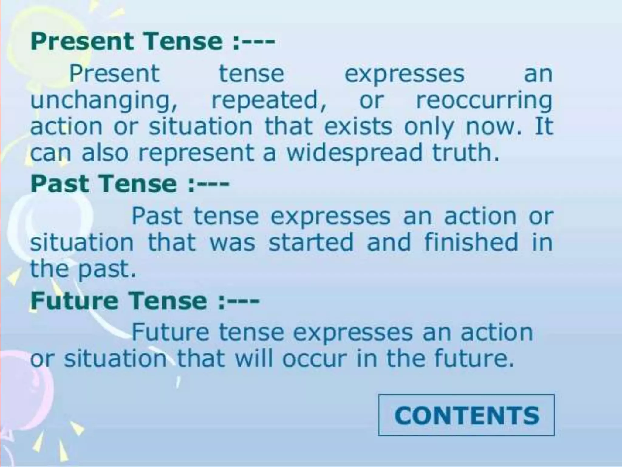 Tenses | PPTX