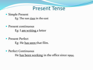 Tenses | PPTX