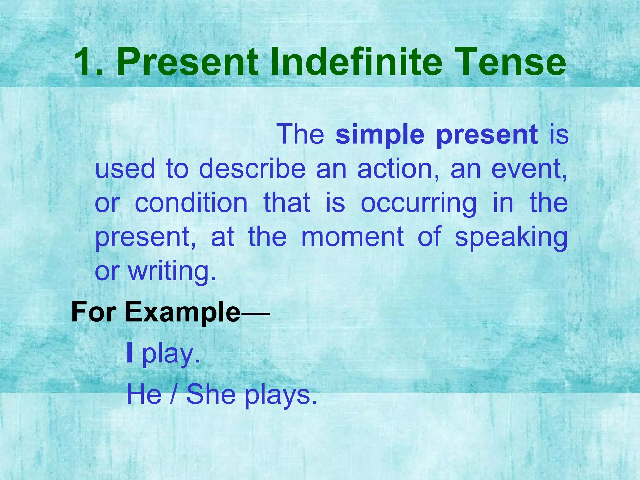 Tenses | PPT
