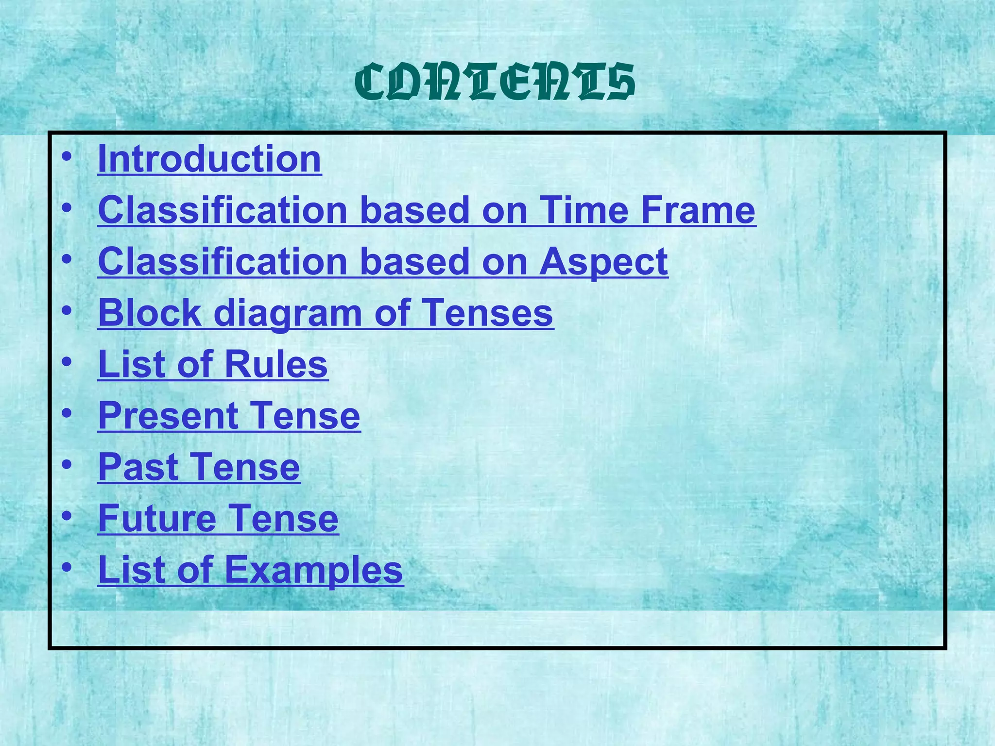 Tenses | PPT