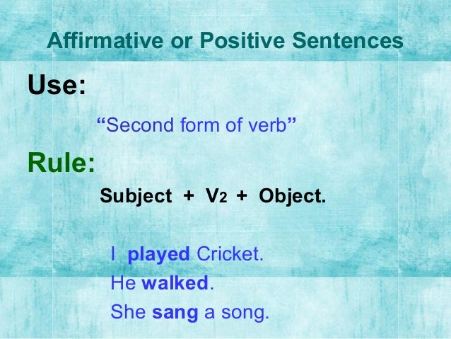 Tenses tenses