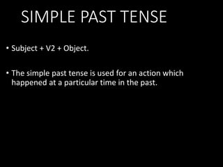 Tenses | PPTX