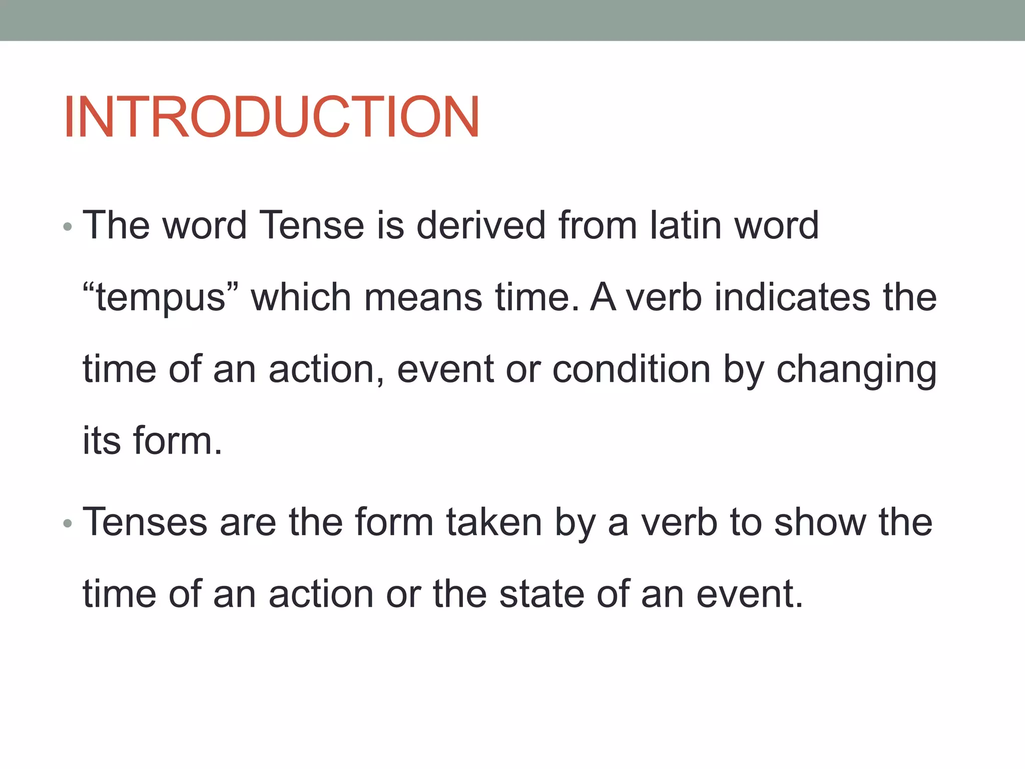 Tenses class 9 | PPTX