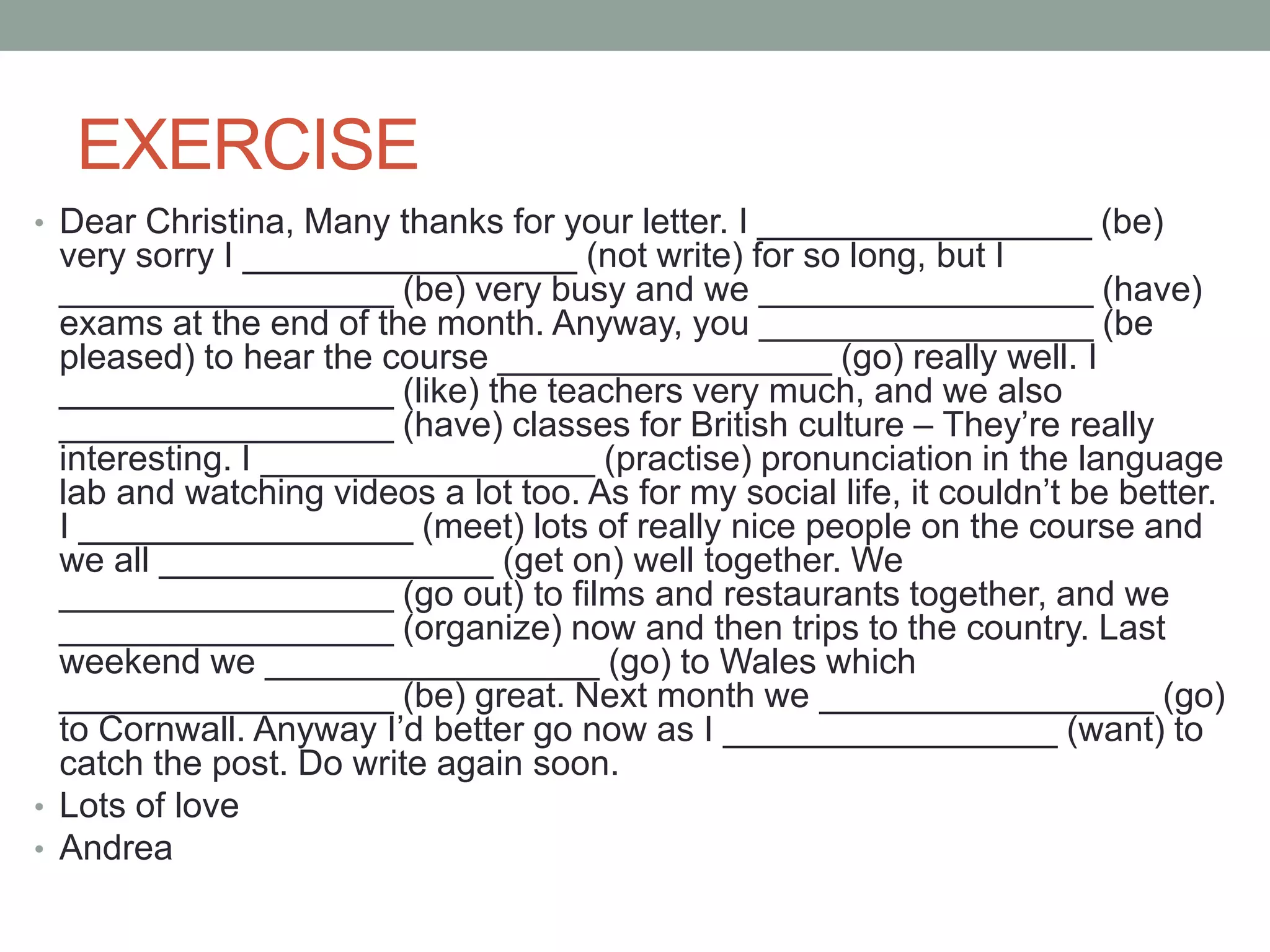 Tenses class 9 | PPTX