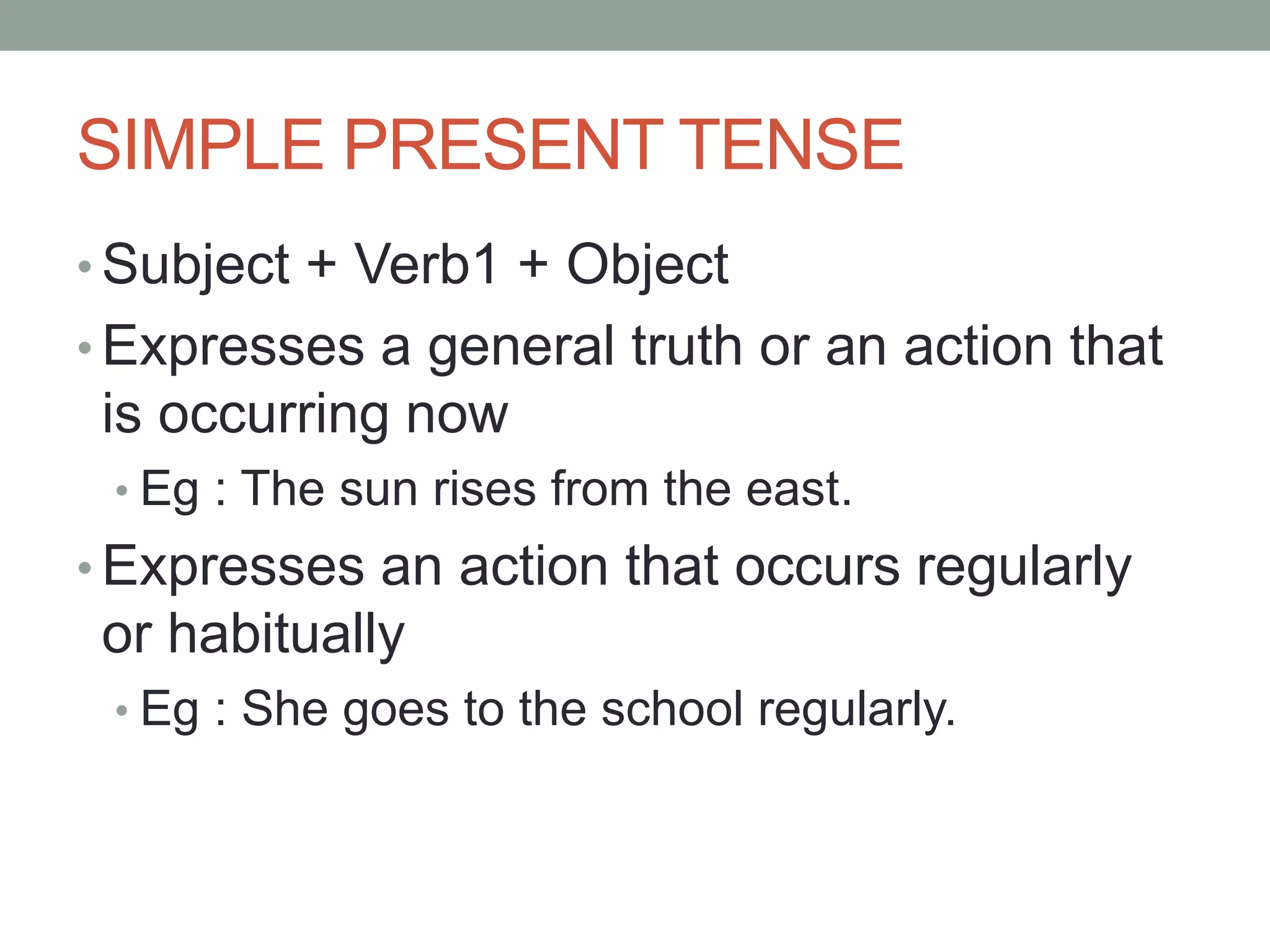 Tenses class 9 | PPTX