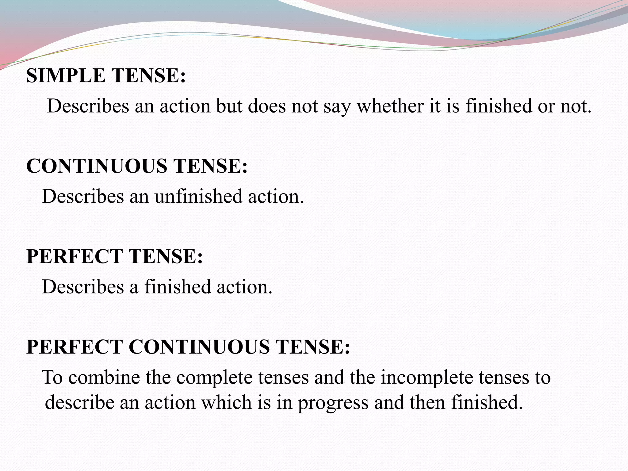 Tenses | PPTX