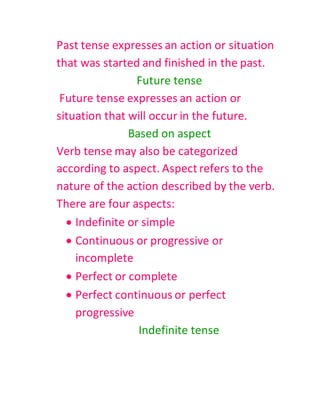 Tenses | PDF