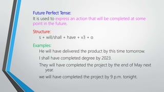 Tenses English Grammar Topic. | PPTX