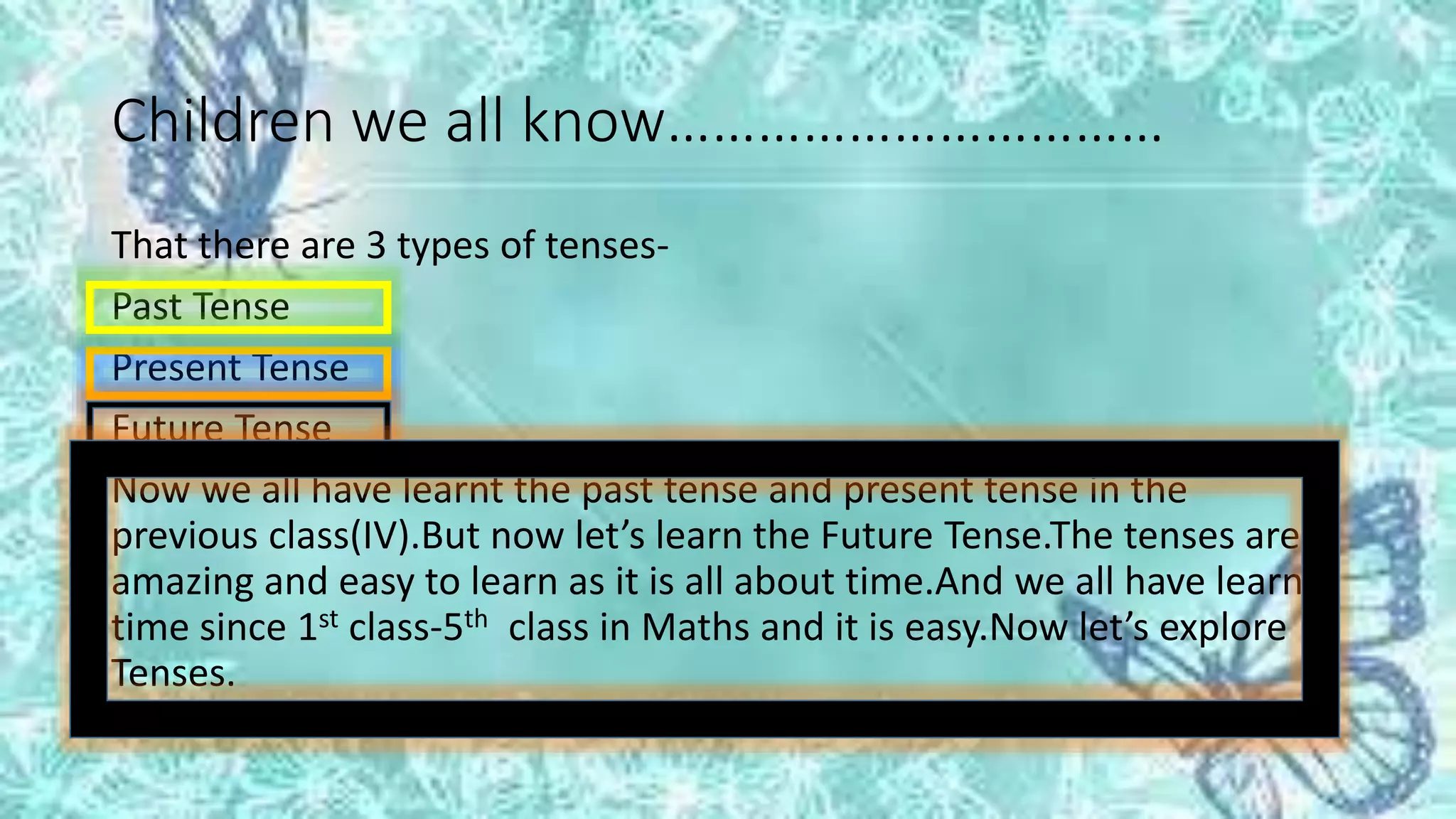 Tenses | PPTX