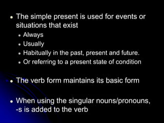 this slide teaches about the tenses to the primary school kids. | PPTX