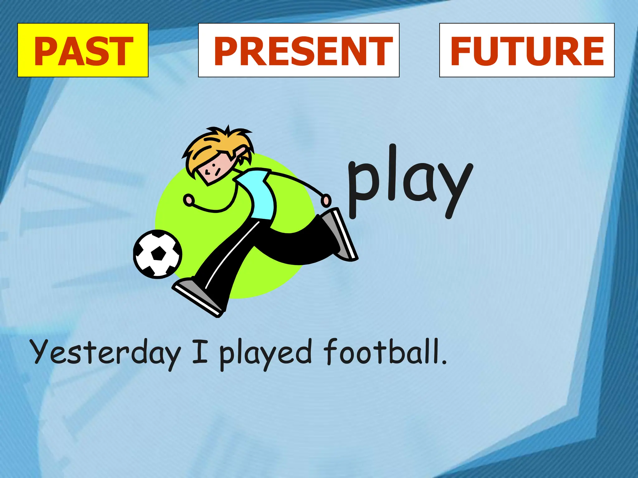 Tenses A tense is a form of the verb that allows you to express time ...