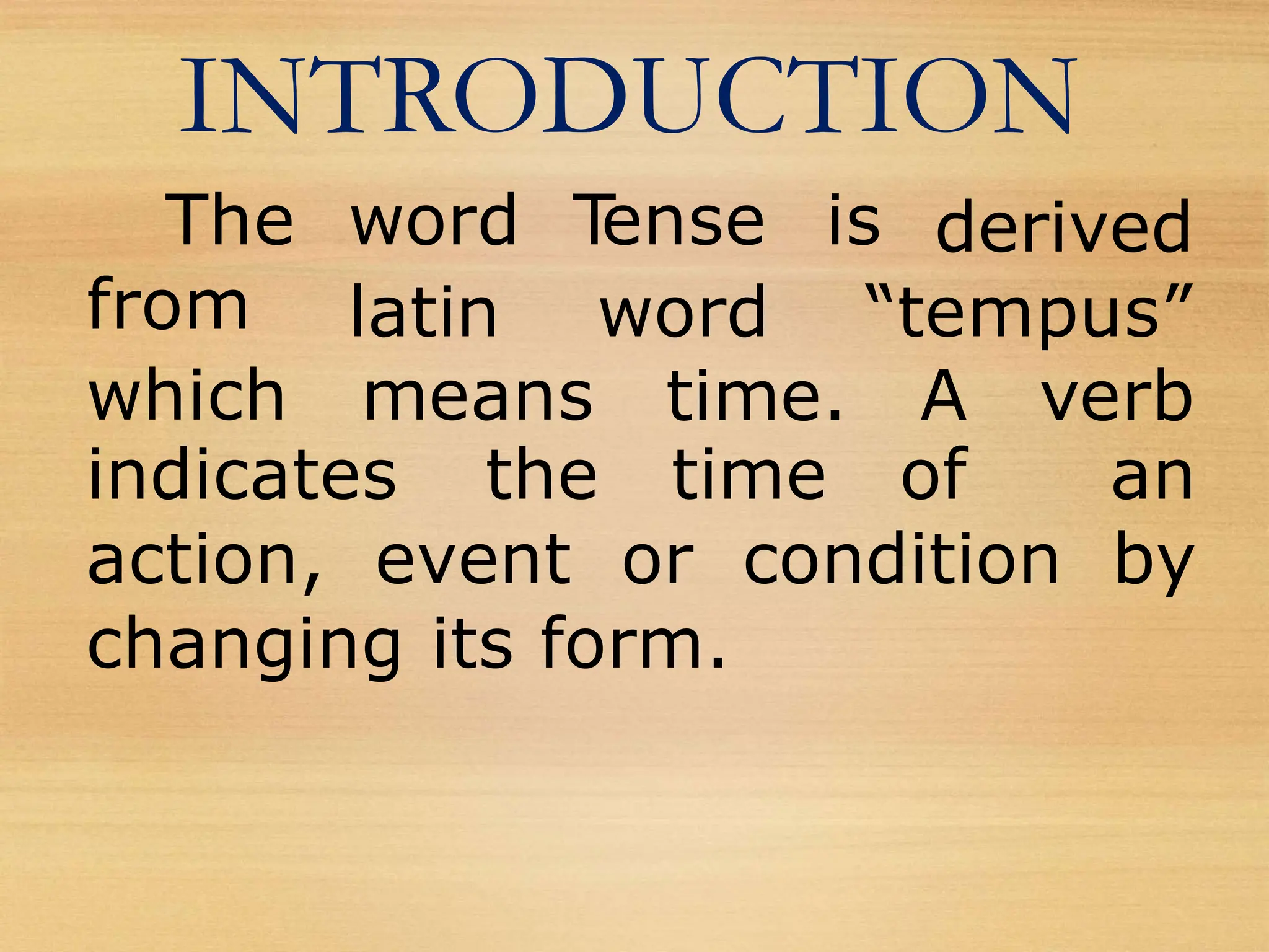 english grammar topic tenses - tense 1 to tense 12 | PPT