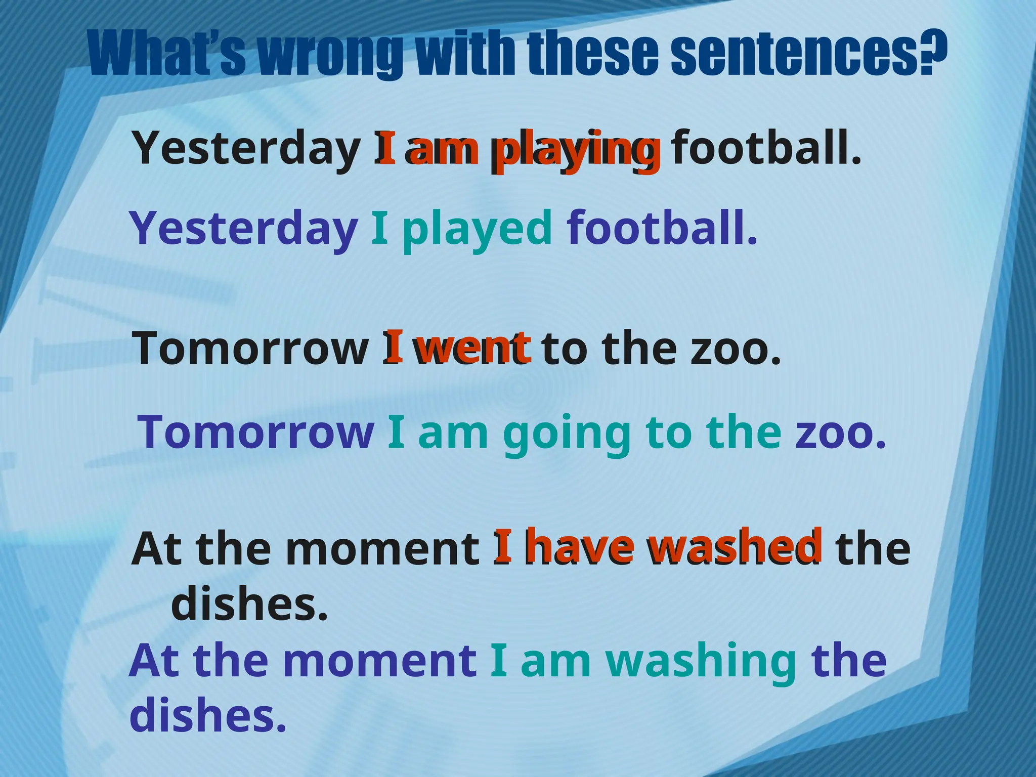 simple tenses of verb power point presentation | PPT