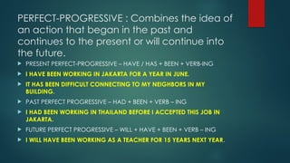 All four verb TENSES for English grammar | PPTX