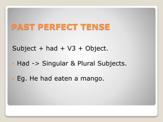 Tenses in English | PPTX