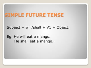 Tenses in English | PPTX