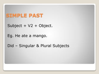 Tenses in English | PPTX