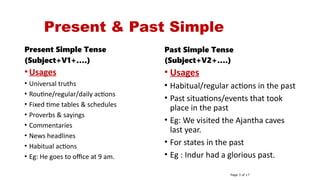 Tenses -learn without tense ppt pdf by Chandra shekar Pendoti | PPT