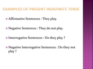 Tenses lesson no 1 | PPTX