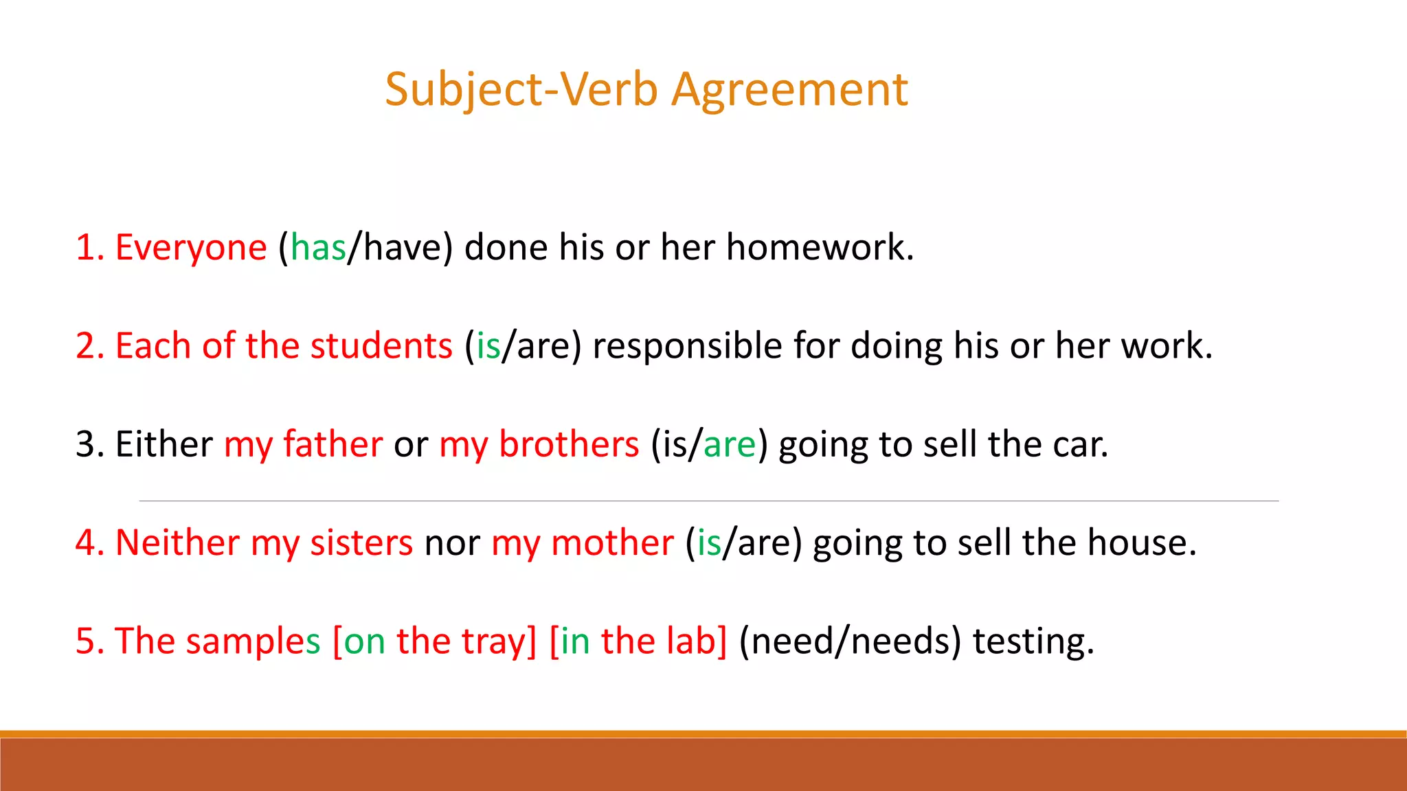 Tenses and Subject verb Agreement.pptx
