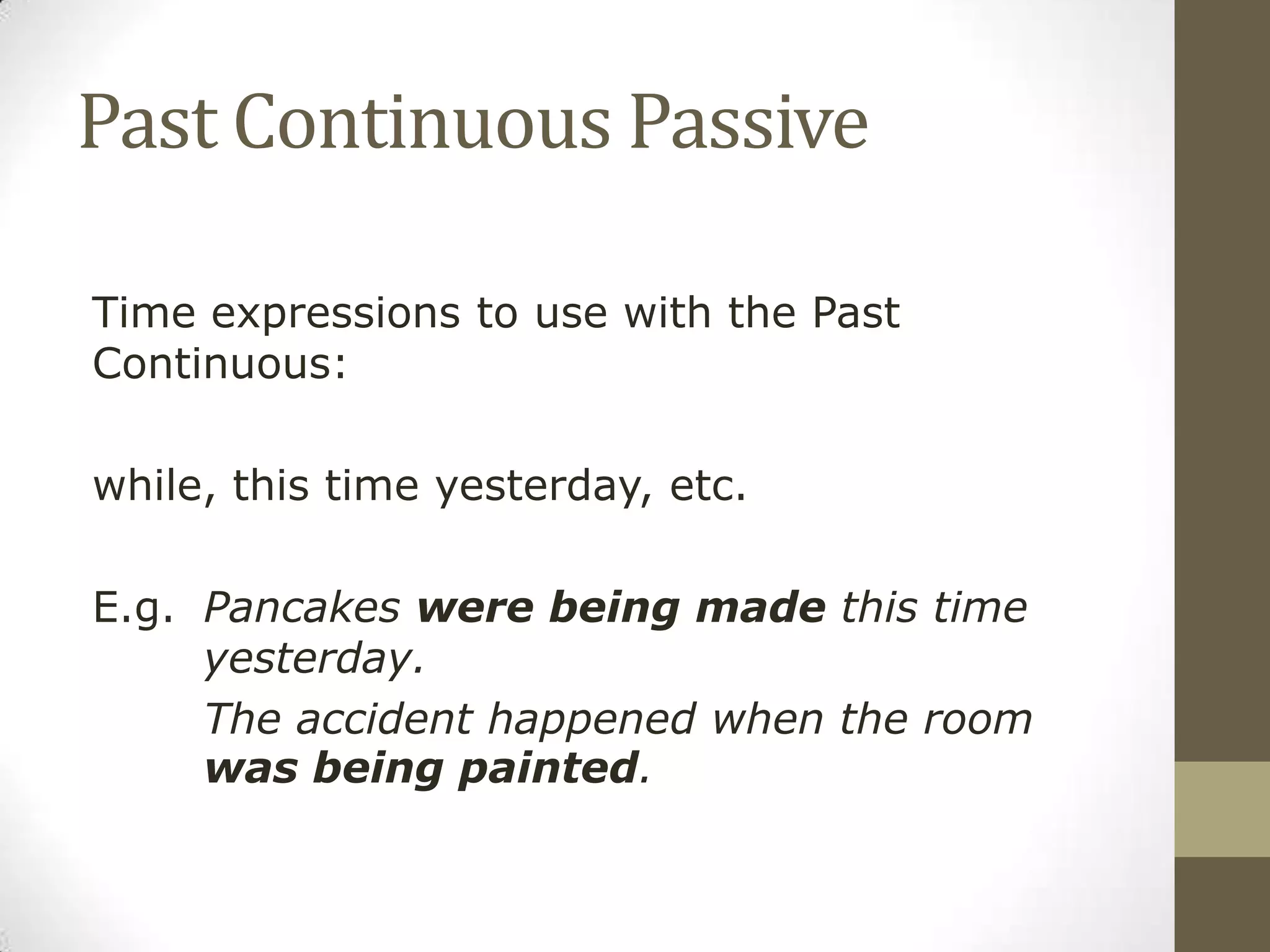 Tenses in Passive Voice | PPTX
