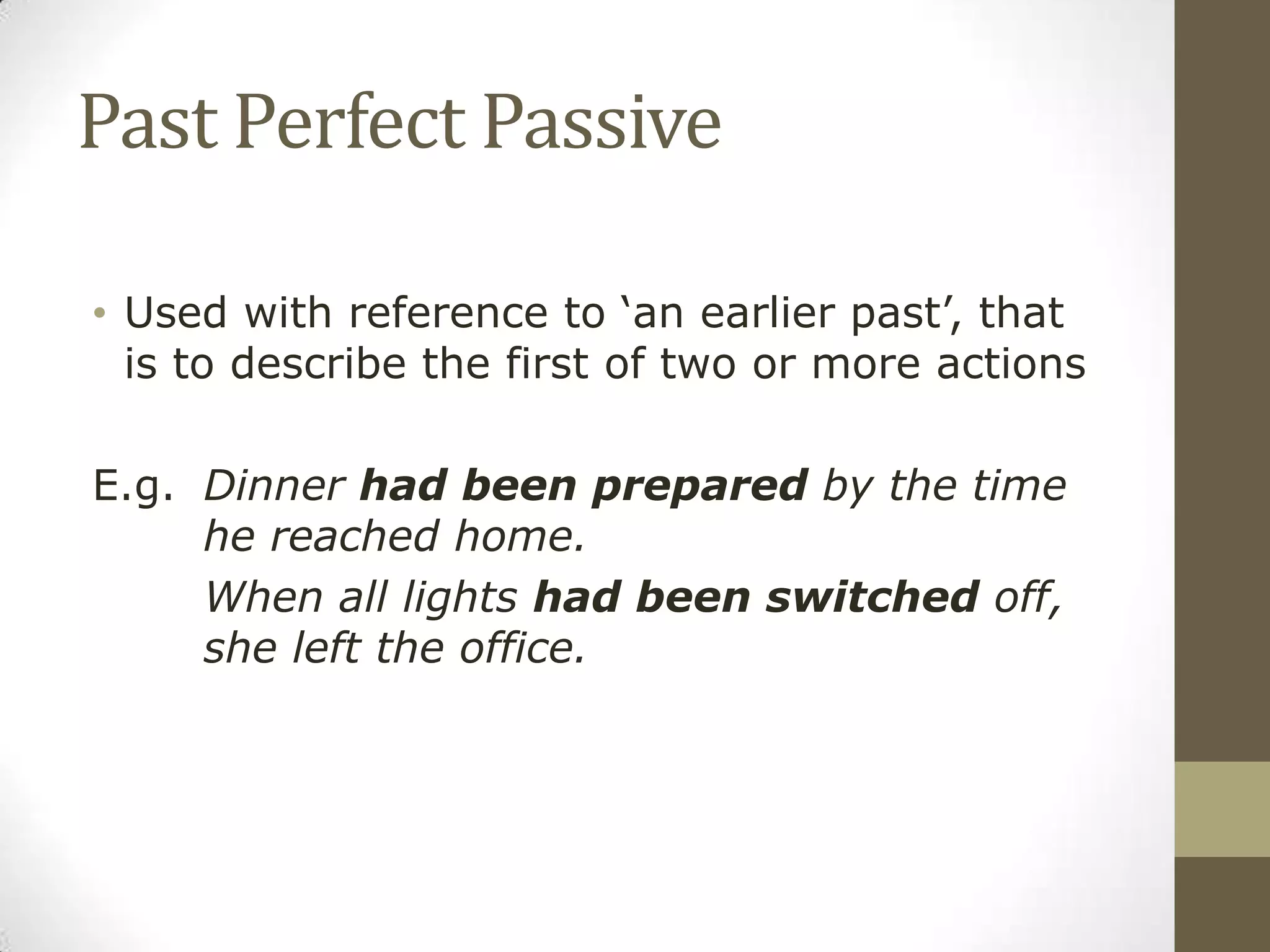 Tenses in Passive Voice | PPTX