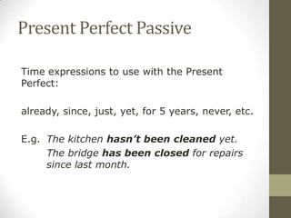Tenses in Passive Voice | PPTX