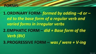 The Tenses of the Verb | PPTX