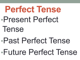 Tenses of Verb | PPTX