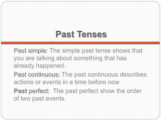ALL TYPES OF TENSES | PPTX