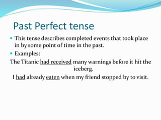 Apower point presentation on tense ruless | PPTX
