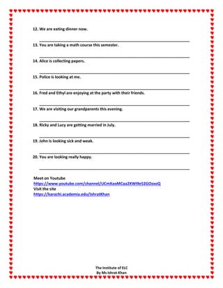 Tenses practice pack for junior classes | PDF