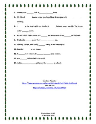 Tenses practice pack for junior classes | PDF