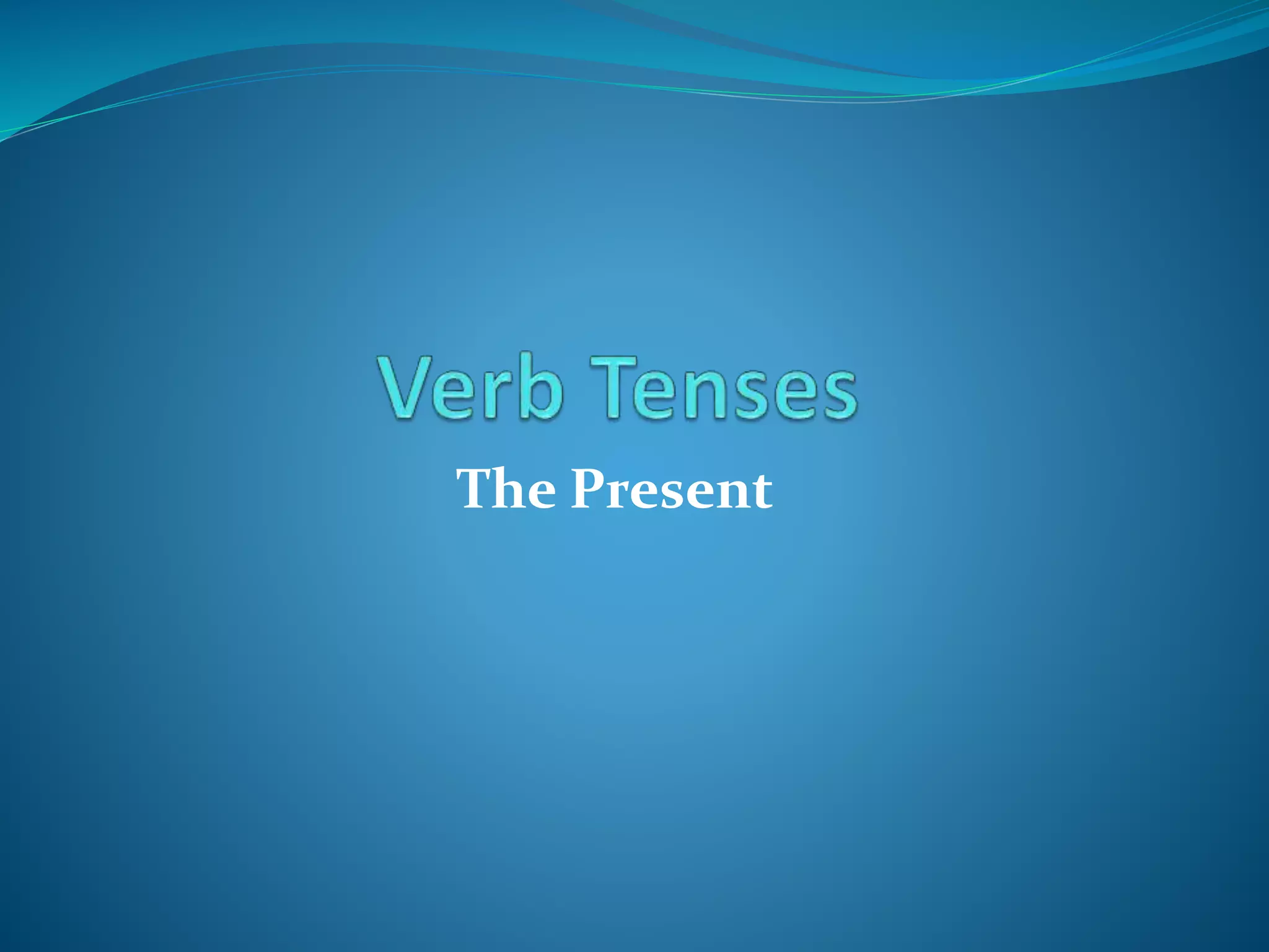 Present Tenses in English | PPTX