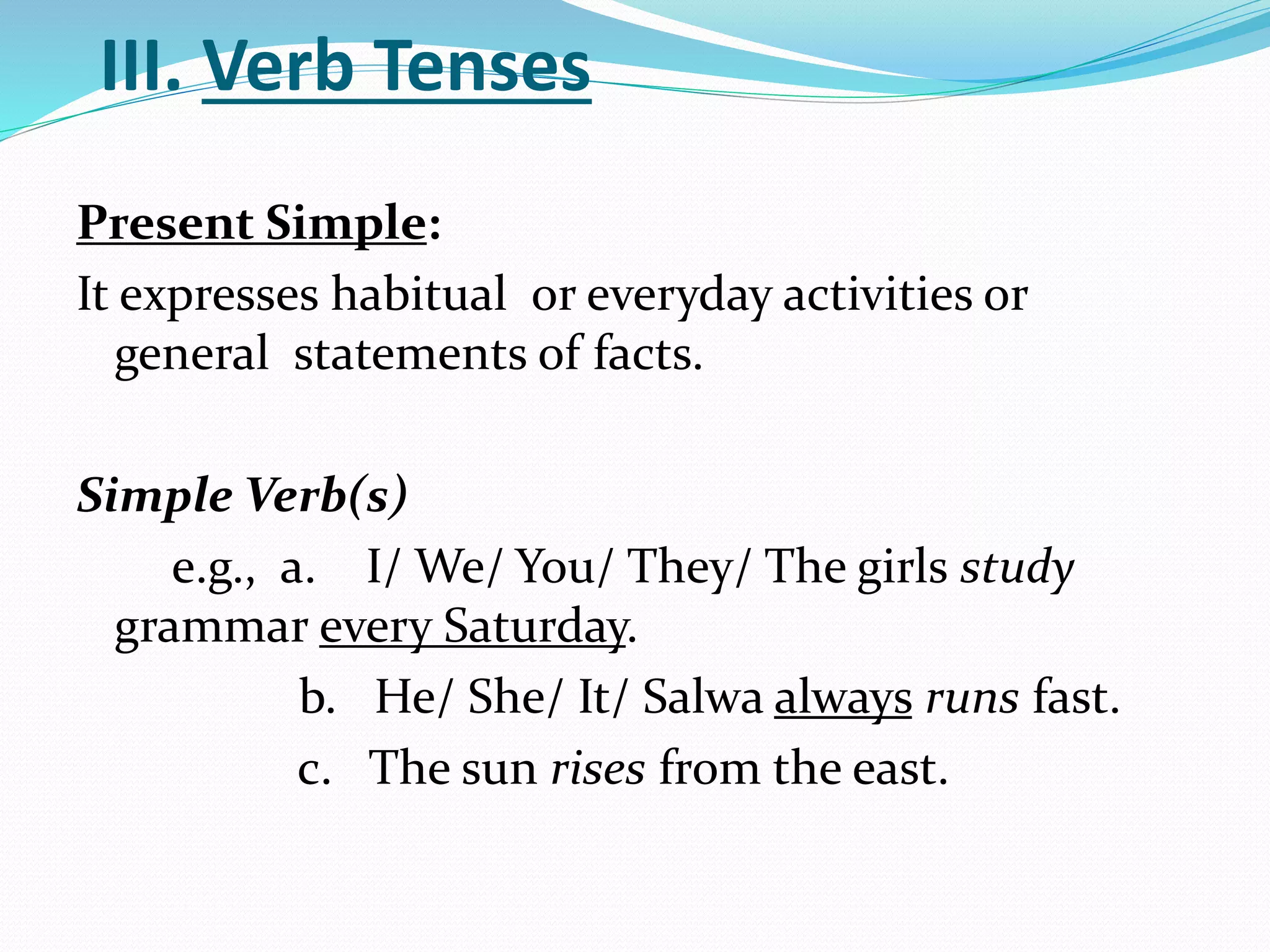 Present Tenses in English | PPTX